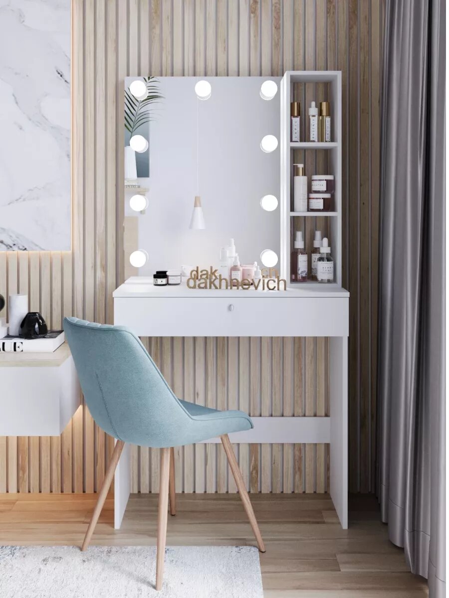 Туалетный столик с зеркалом и подсветкой