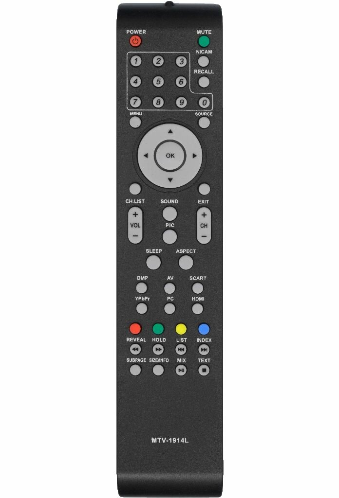 Пульт MTV-1914LW для телевизора BBK, Mystery, Helix