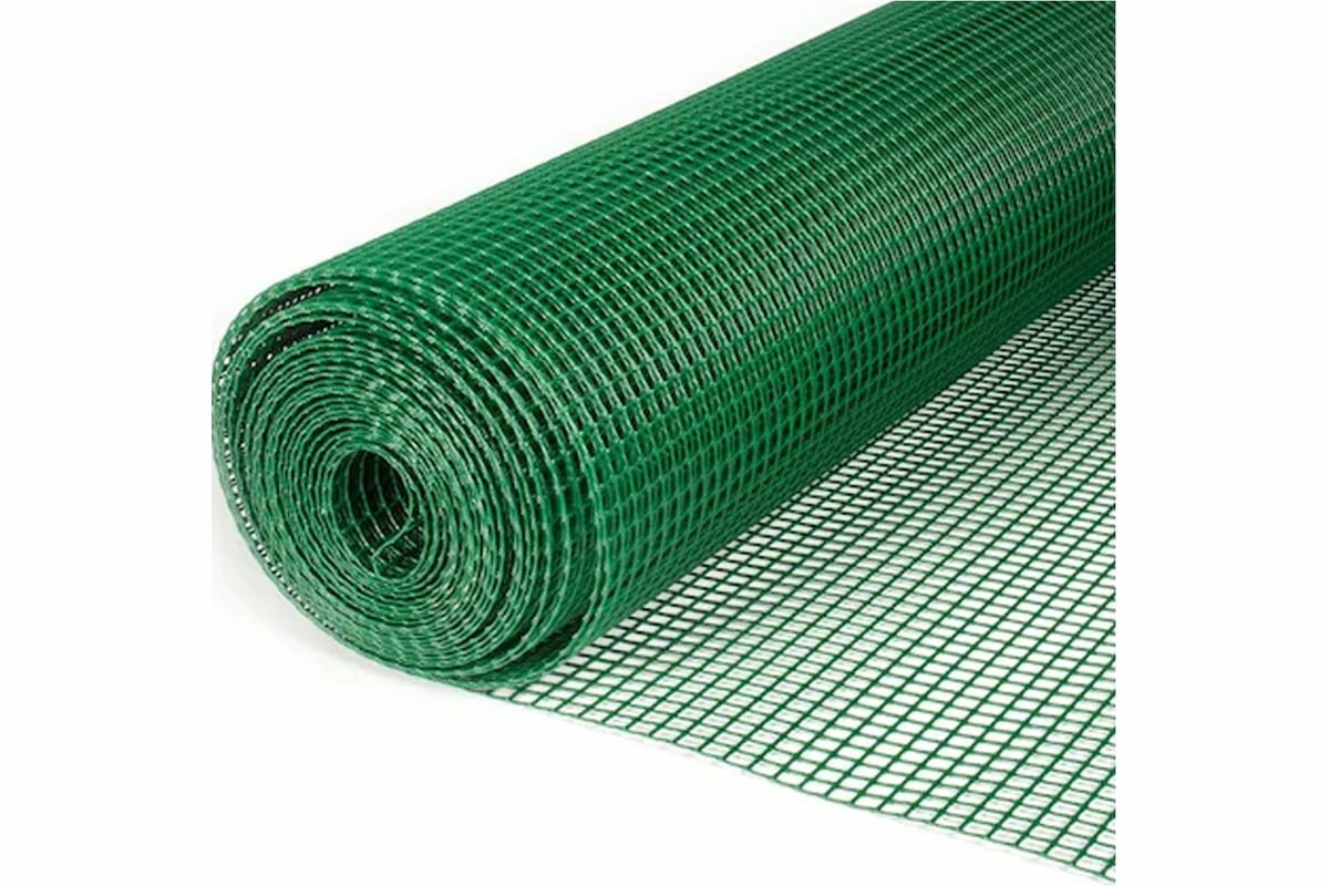 4walls Сетка фасадная, стекловолокно, 1x20 м, ячейка 5x5, зеленая, 124934