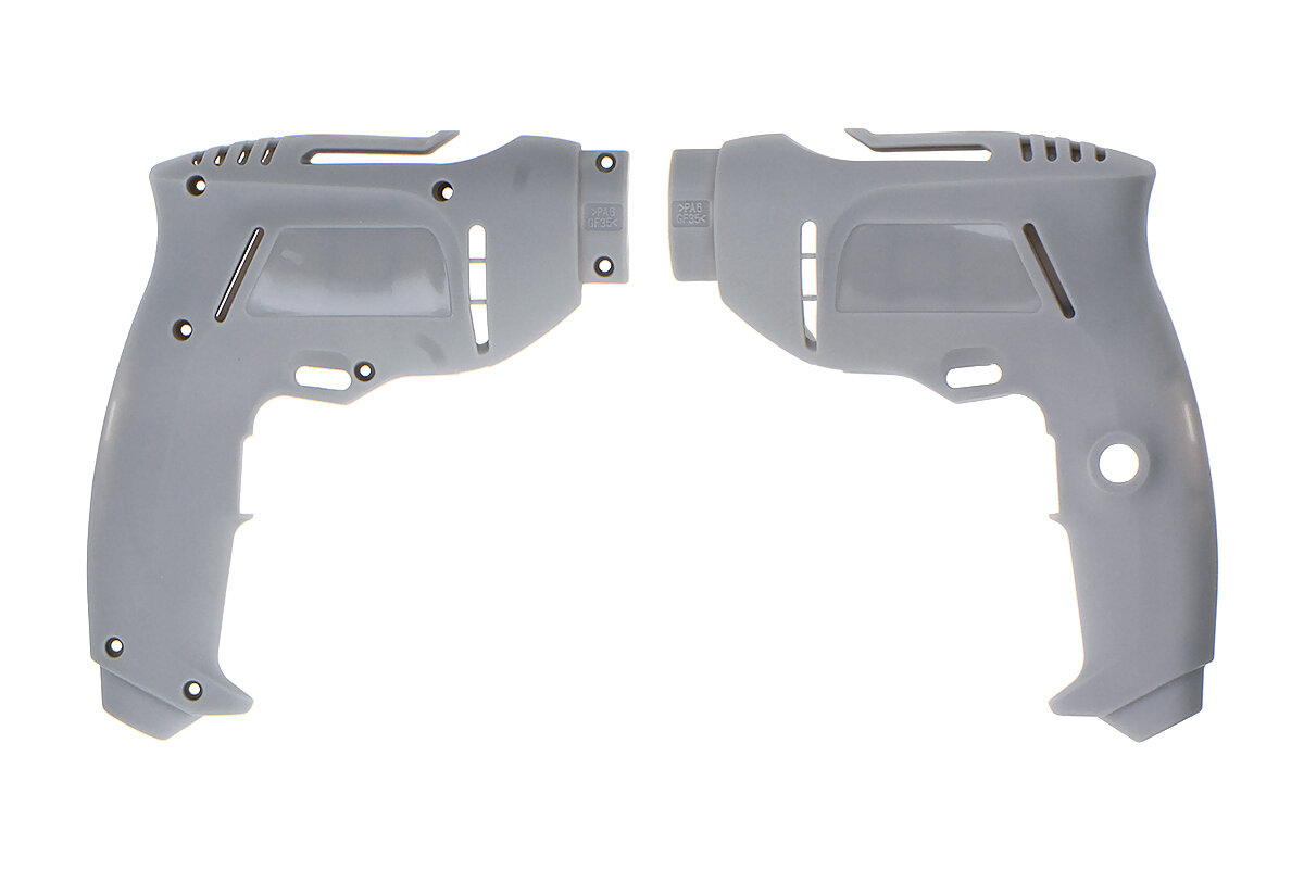 Корпус комплект (лев+прав) для дрели ИНТЕРСКОЛ Д-10/350ЭР (s/n 672.****), Д-10/420ЭР (s/n 672.****)