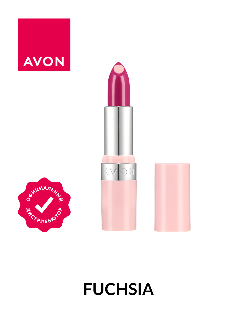 Глянцевая губная помада с гиалуроновой кислотой Avon СуперУвлажнение тон Сочный пурпурный