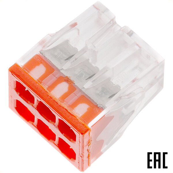 Зажим безвинтовой 6х0,5-2,5 кв. мм с пастой для меди и алюминия Navigator 95170 NTC-NC-01-6-50 (35 шт. в комплекте)