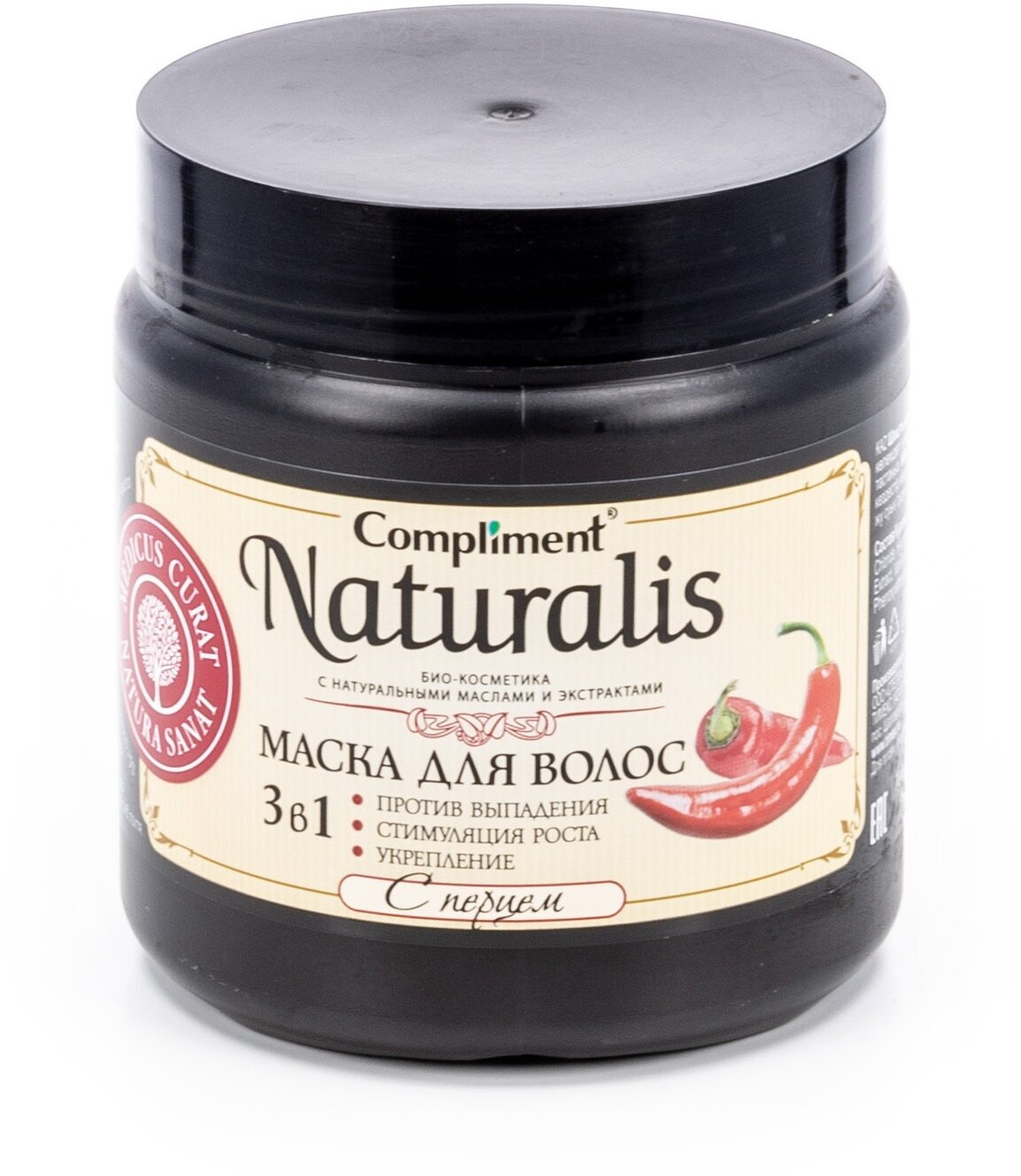 Compliment Маска для волос 3в1 Naturalis для любого типа с перцем 500мл