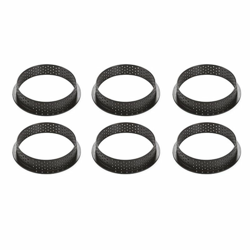 Форма-резак Кольцо перфорированное 8 см, высота 2 см. набор 6 шт. Tarte Ring Round 80 (Набор из 1 шт.)