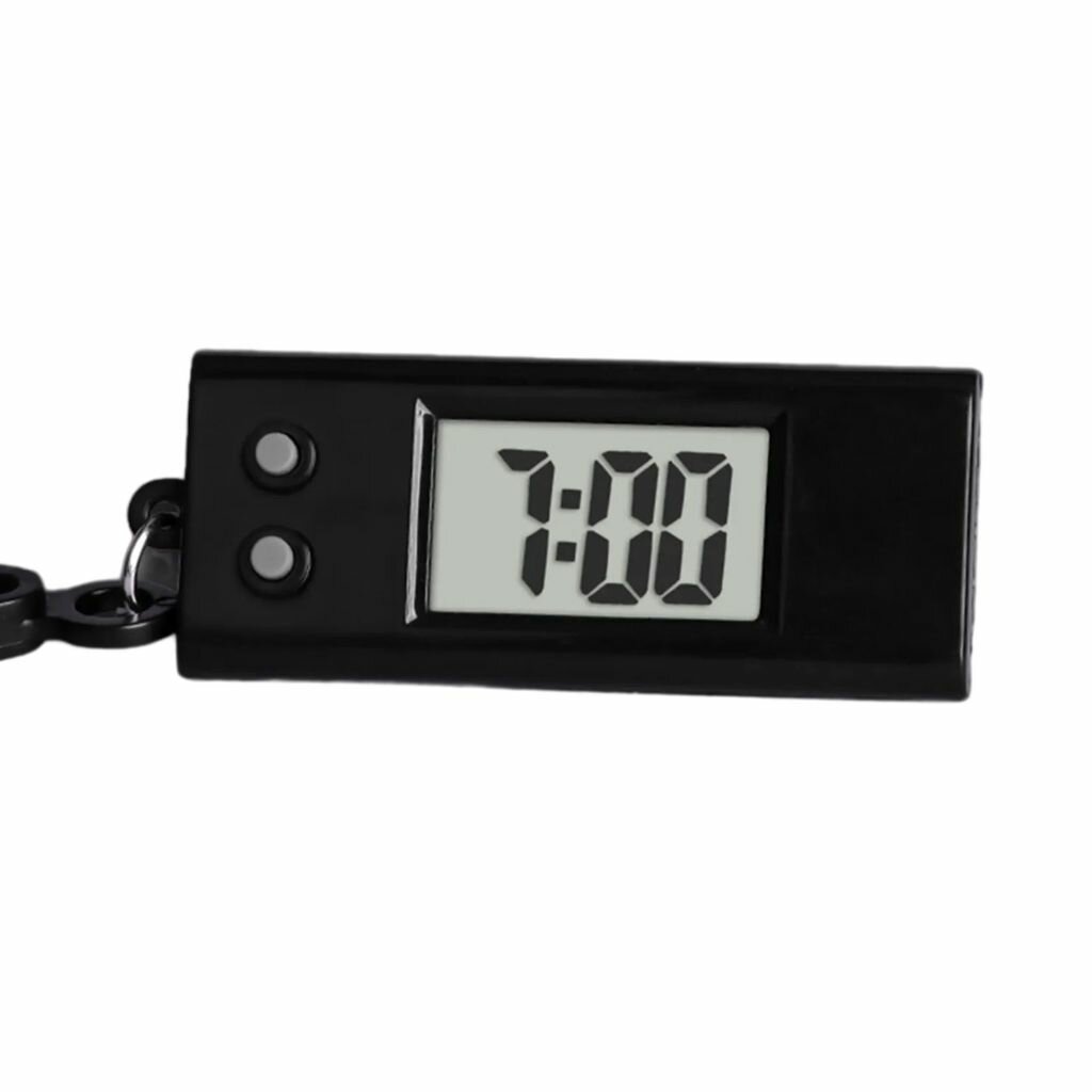 Мини-портативные бесшумные Электронные часы-Черный