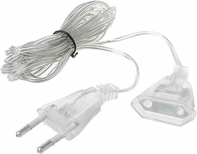 Удлинитель для гирлянд 3 метра/прозрачный удлинитель (1 шт.)