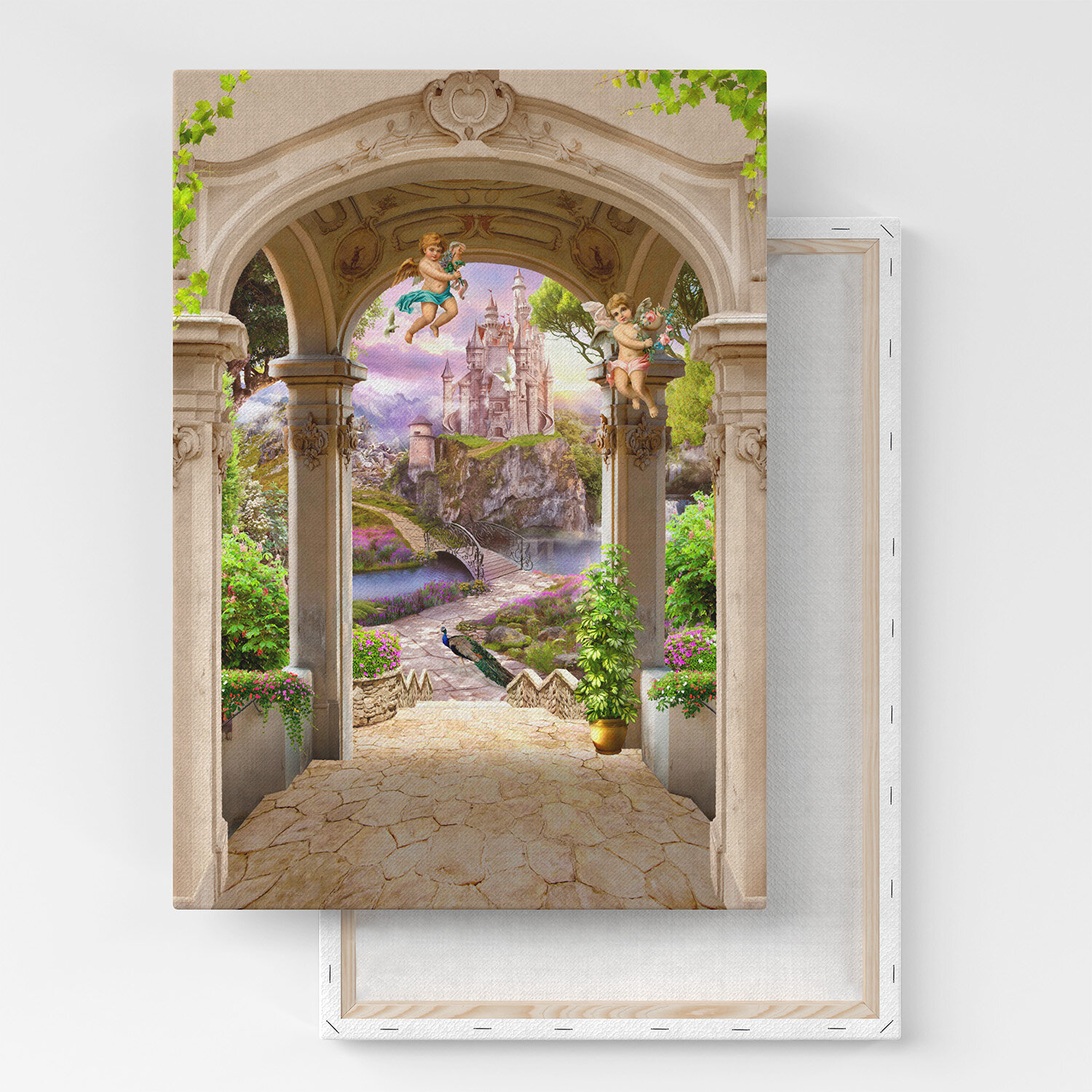 Картина на холсте, репродукция / Замок / Размер 40 x 53 см