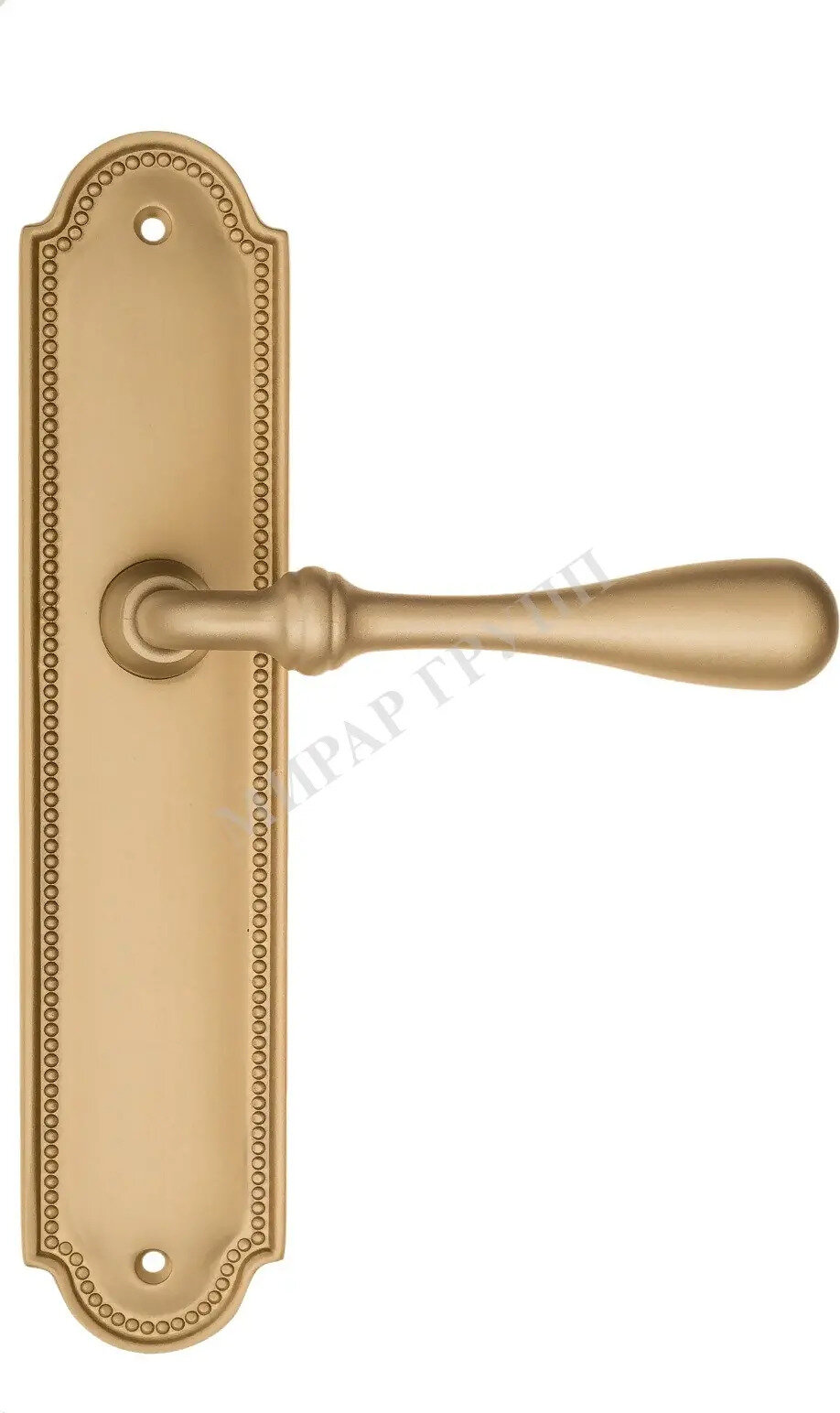 Дверная ручка Fratelli Cattini "RETRO" на планке PL248 матовая латунь