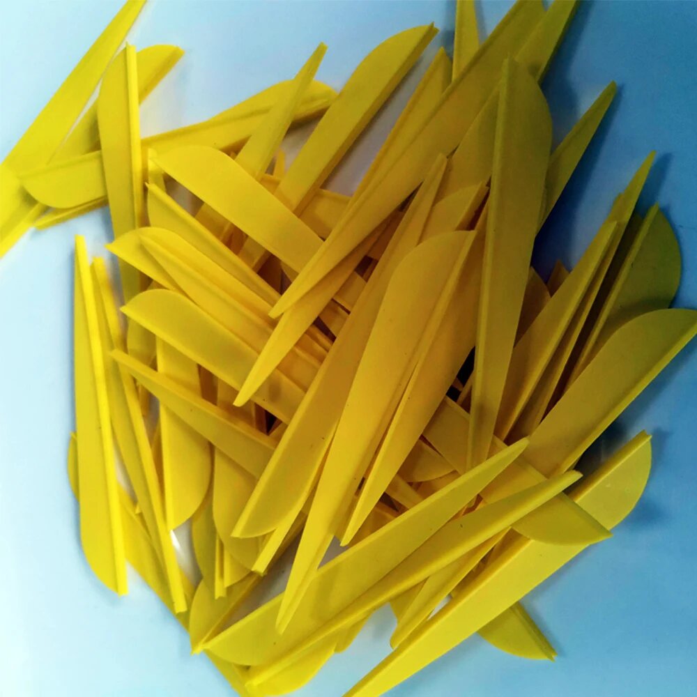 Лопасти для стрельбы из лука Yezelieying, 24 шт, 4", разноцветные Желтый, Желтый