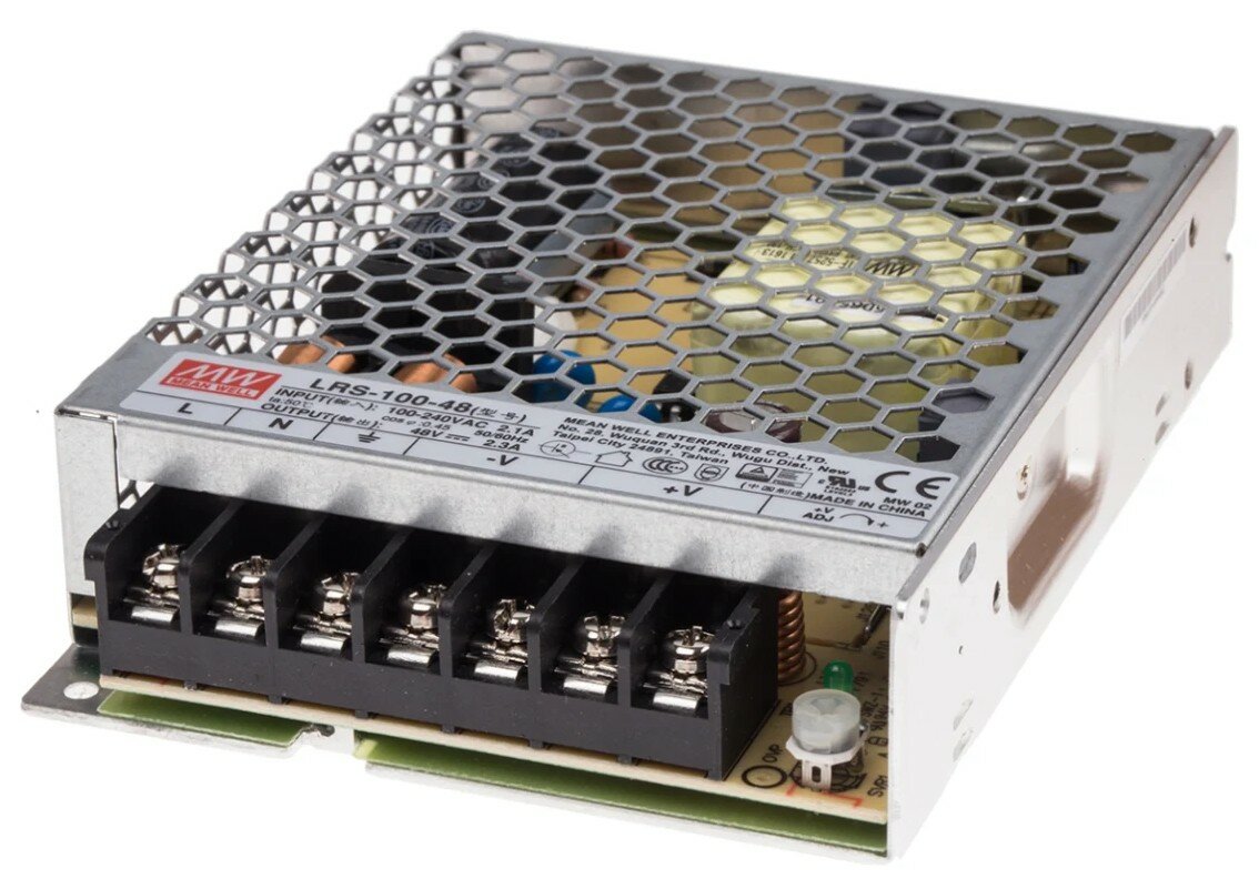 Импульсный источник питания MEAN WELL LRS-100-48, Тайвань, ультратонкий, для светодиодов
