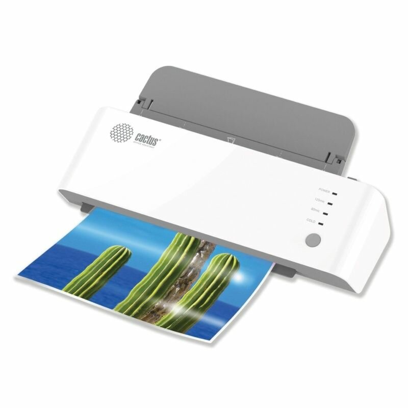 Ламинатор CACTUS CS-LAB-A4600, A4 80-125 мкм, 60 см/мин, 2 вала, ламинирование фото (1368022)
