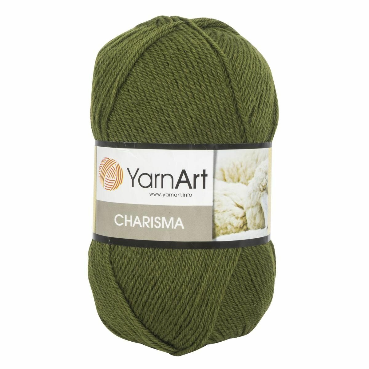 Пряжа YarnArt "Charisma", 100 гр, 200 м, 75% шерсть, 25% акрил, 530 болотный, 5 шт