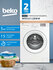 Стиральная машина Beko WRS 5512 BWW 5 кг, 1000 об/мин, класс A, белый