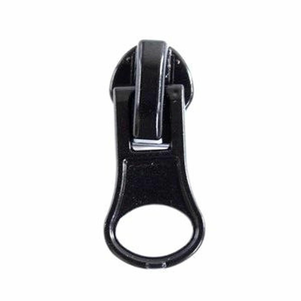 Слайдеры для молнии айрис A/L, для витой, с водонепроницаемым покрытием, Т7, черные, 100 шт