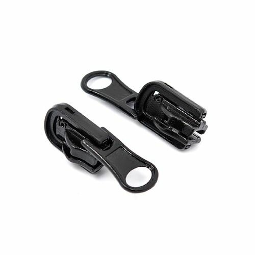 Бегунок для молнии MaxZipper автомат, реверсивный, двухсторонний, цвет F322, черный, упаковка 10 штук