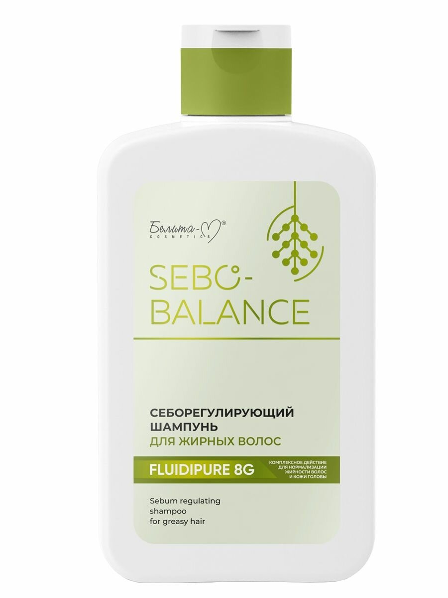 Шампунь Белита-М "Sebo-Balance", для жирных волос, 300 г