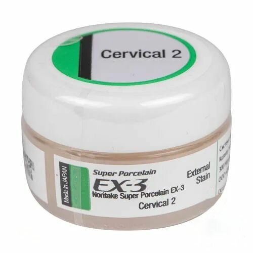 Стоматологический материал Noritake EX-3. Масса керамическая для металлокерамики Норитаки. Внешний краситель External Cervical-2 (3 гр)