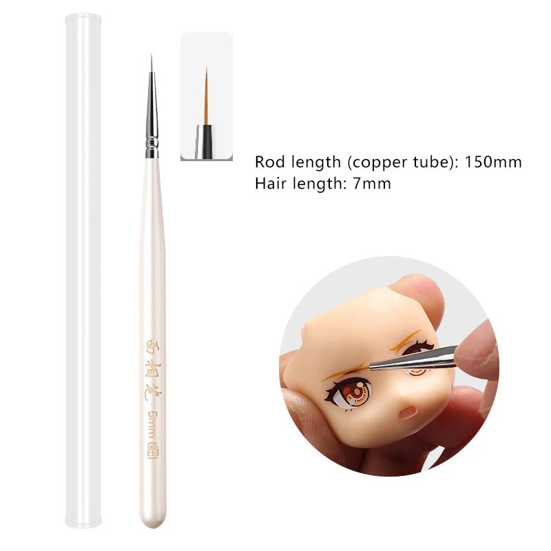 SD&HI ультратонкая кисть для моделирования черная/белая WT1