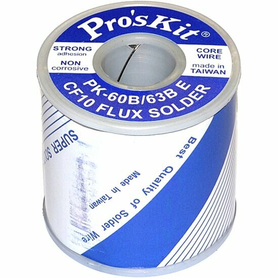 Pro'skit Припой 0.6мм 0.5кг Sn63/Pb37 (СF10 флюс RA) PK-63B06E С00040212