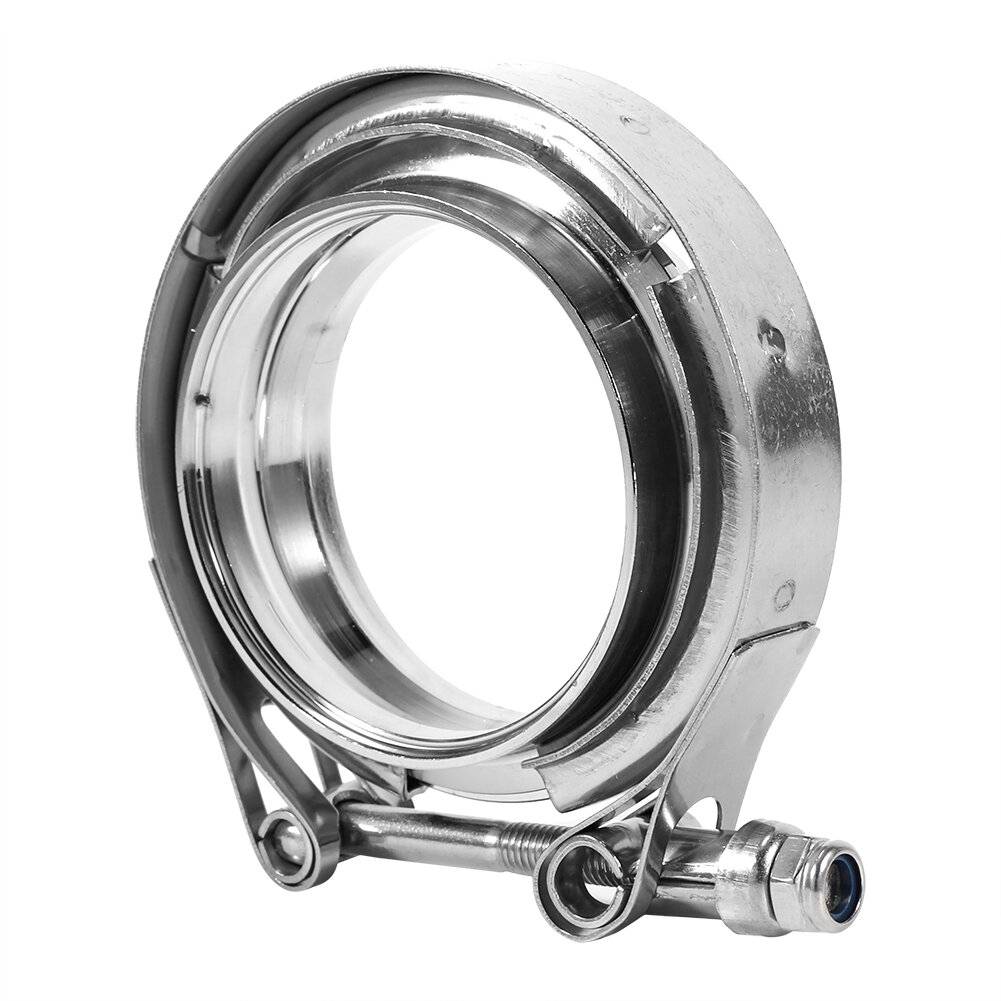 V-Band Клепанга: Комплект из Нержавеющей Стали с 2 Фланцами Для Простой Установки - Универсальный Комплект для Турбины и Выхлопной Системы For Автотюнинг
