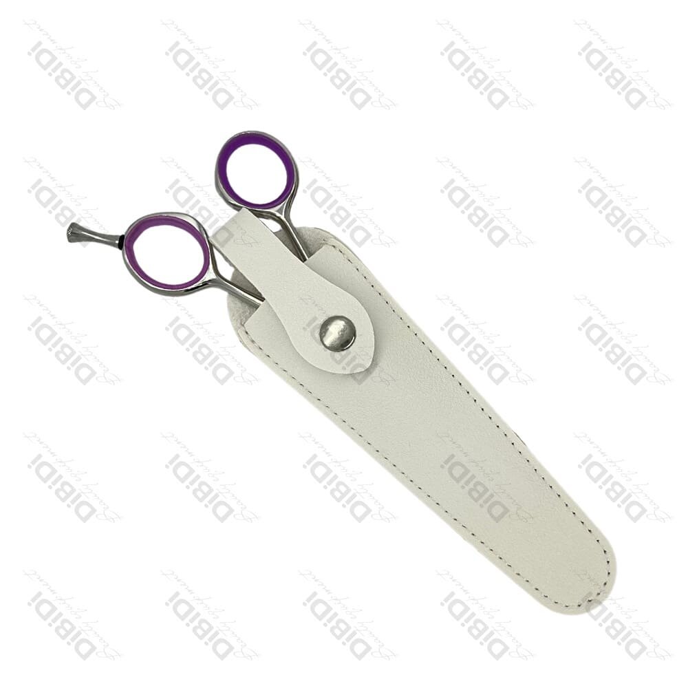 Чехол для парикмахерских ножниц DiBiDi, 14 х 4 см, цвет белый