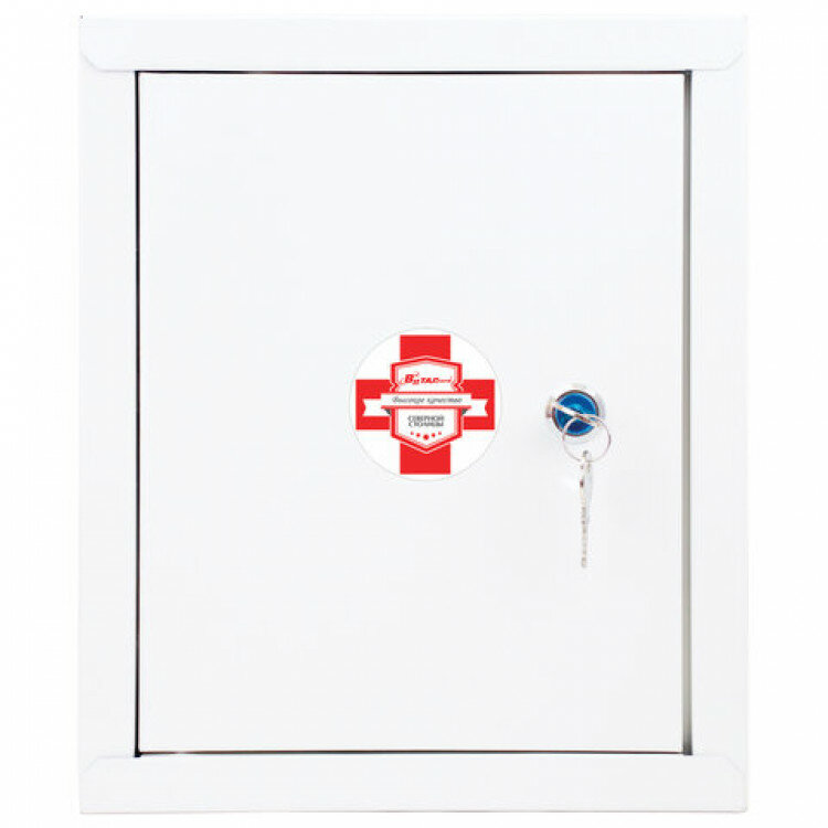 Аптечка первой помощи работникам, по приказу №262н, виталфарм, металлический шкаф, 54115