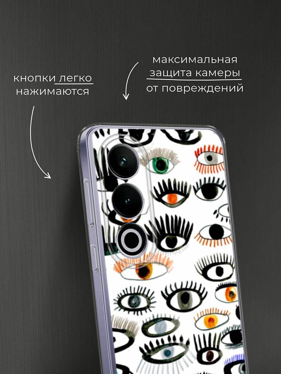 Чехол на Oneplus Ace 3V / Ван Плас Эйс 3V с принтом "Глаза акварель" — фото 1