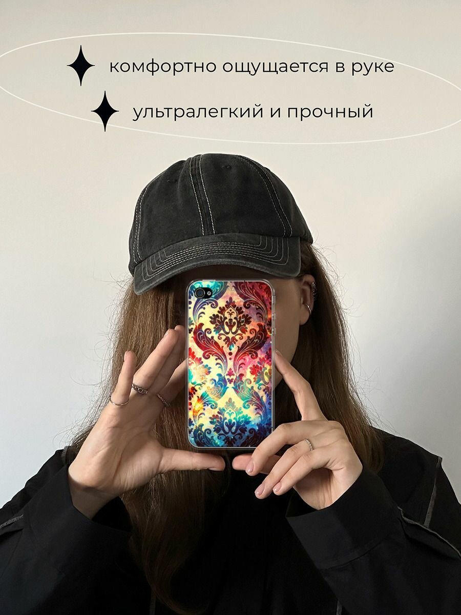 Чехол на Apple iPhone 4/4S / Айфон 4/4S с принтом "Чарующий узор" — фото 1