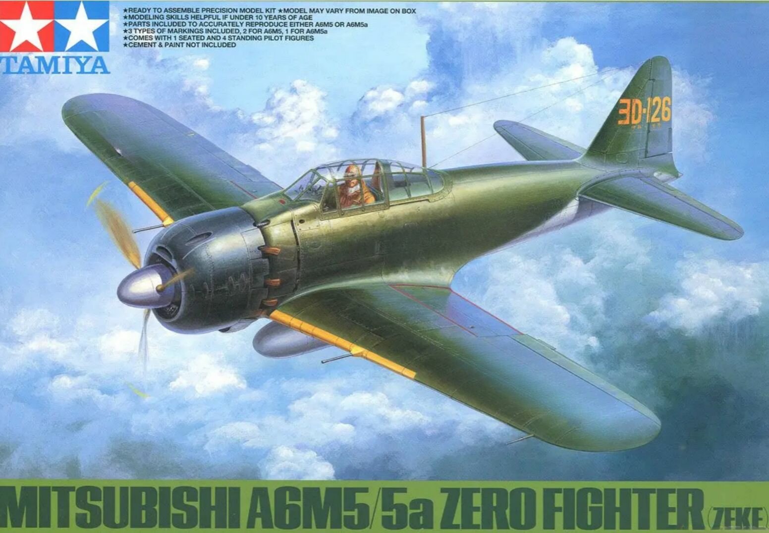 Tamiya 61103 1/48 Модельный комплект самолетов A6M5 / 5A Нулевой истребитель (Zeke)