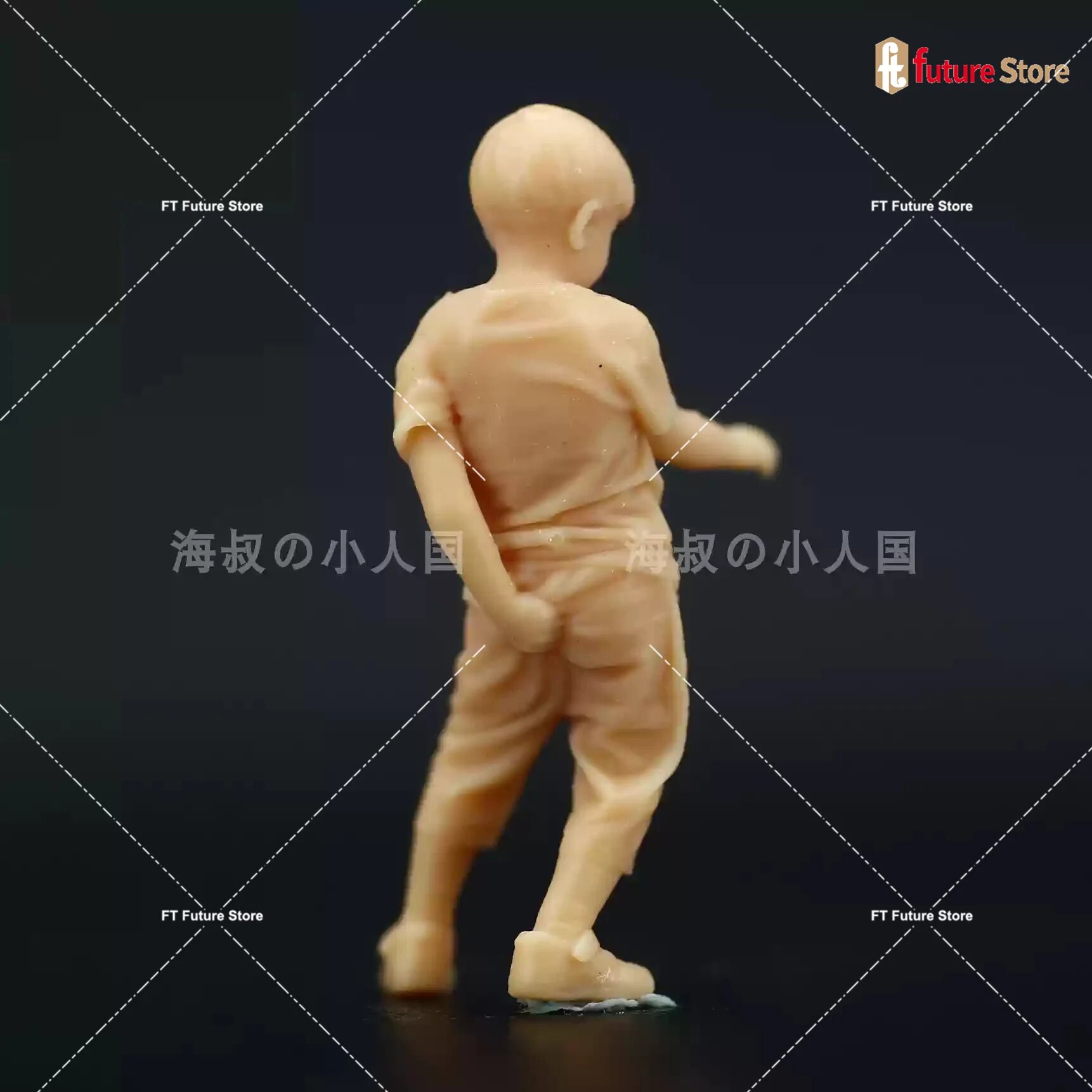 MAK Миниатюрная модель детской коляски из смолы 6, 1 64 Painted