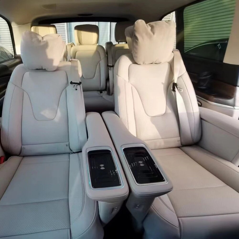 Подлокотник для автомобильного сиденья, адаптер беспроводного зарядного устройства, пластина для быстрой зарядки телефона для Mercedes-Benz W447 V-Class V260 V260L 2020-2023