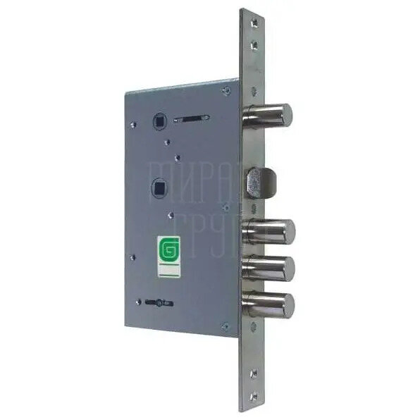 Замок Guardian (Гардиан) врезной сувальдный с задвижкой и защёлкой ЗВ 30.12 4 кл. /123:107/ никель