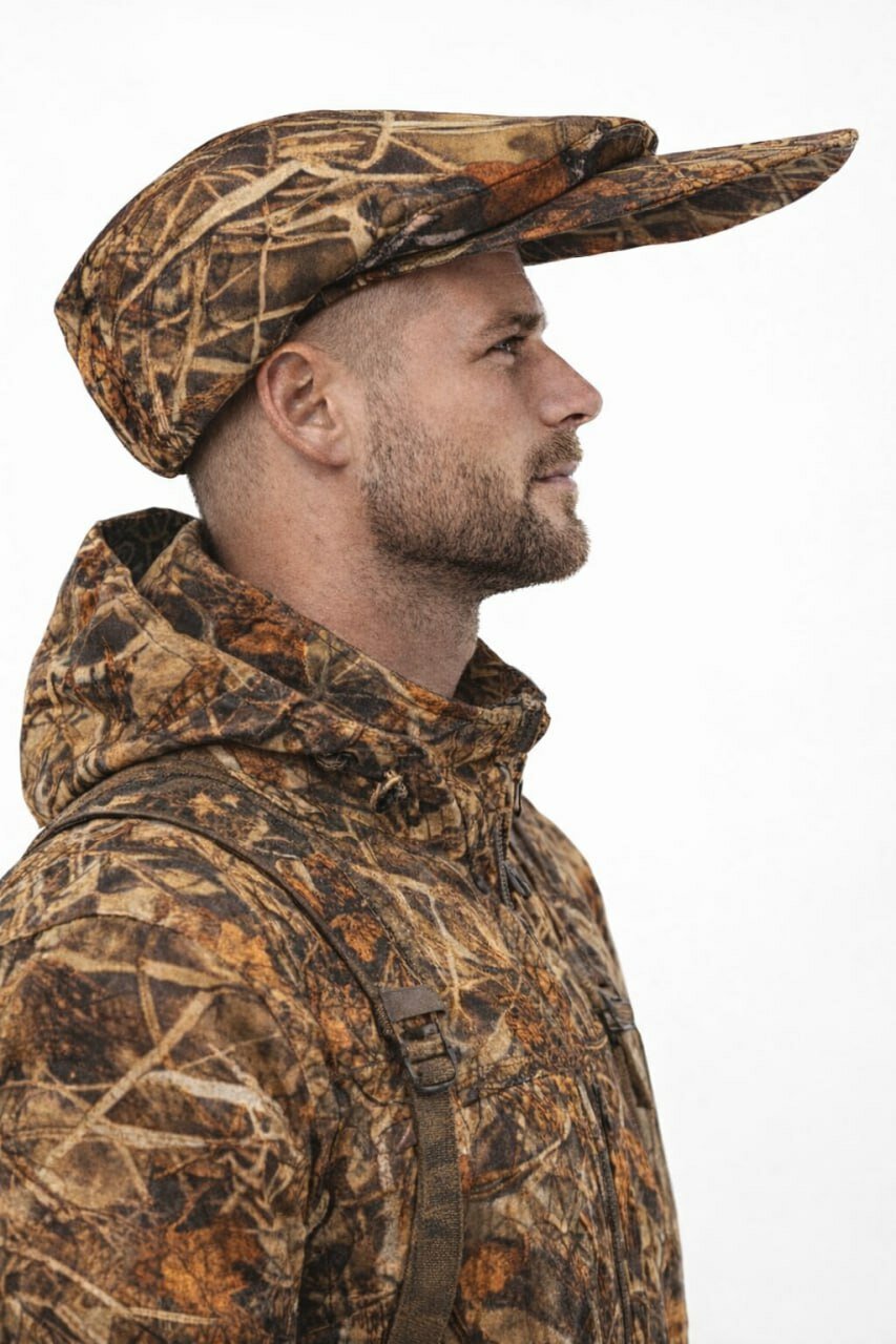 Кепка Фурапет с большим козырьком прикол для рыбака, охотника и активного отдыха