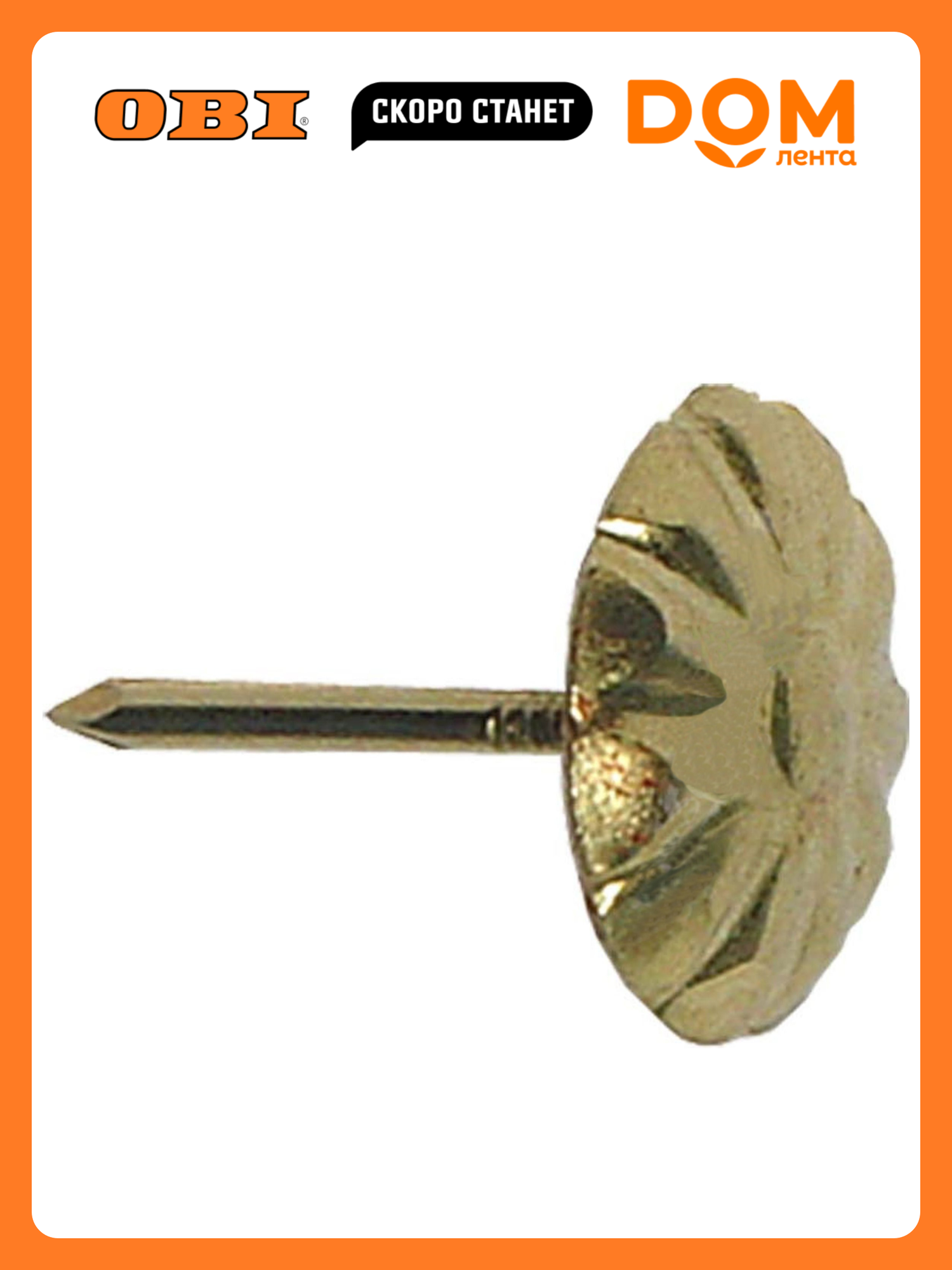 Гвозди декоративные Стройбат 10,5 мм 50 шт