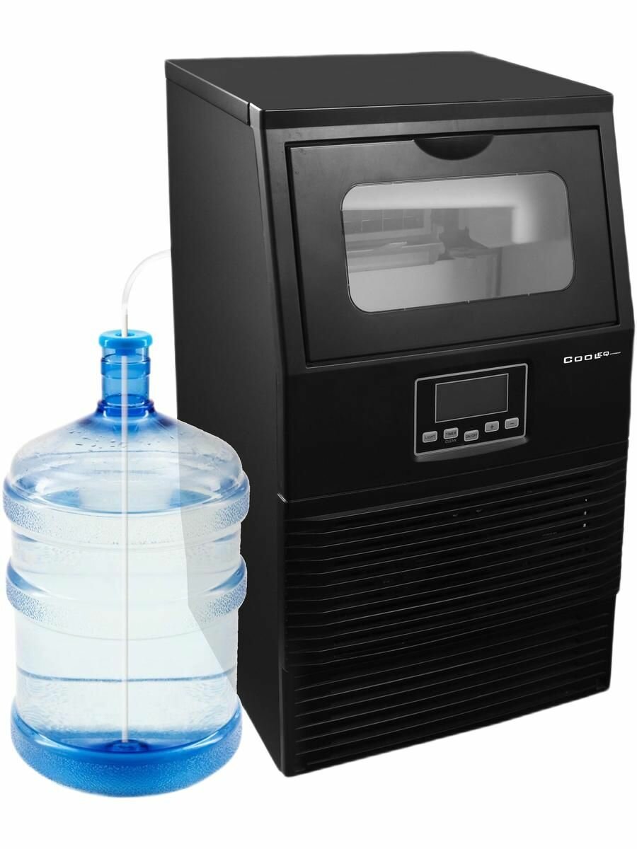Льдогенератор COOLEQ IC-30S кубики. Ледогенератор комбинированный. Генератор льда для кафе, бара, дома