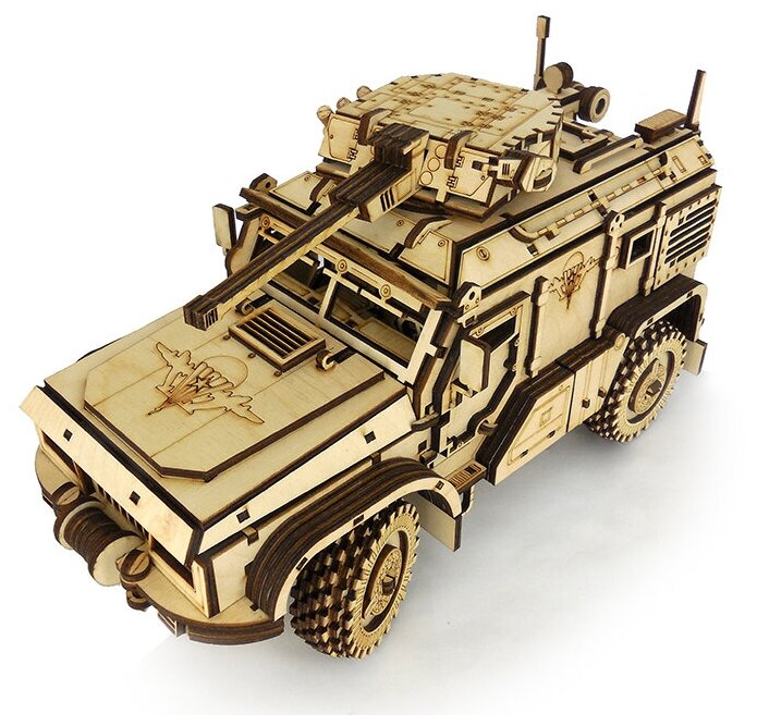 Сборная модель/деревянный конструктор - БУР с пушкой сдм-84к