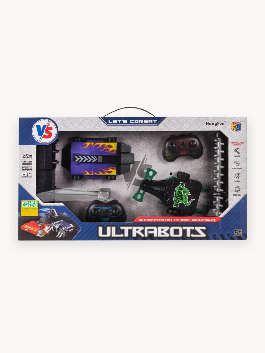 Игровой набор Битва роботов "Ультработы" с ареной и двумя роботами на пульте управления