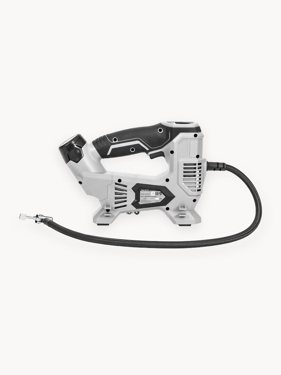 Аккумуляторный компрессор ИНТЕРСКОЛ АКА-8/12ЭМ, 12 В, 10.3 бар, с 2 АКБ 2 Ач и ЗУ, 812.2.2.70