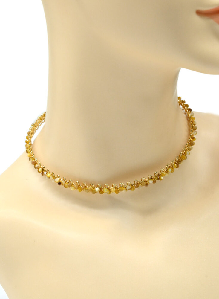 Чокер, перламутр