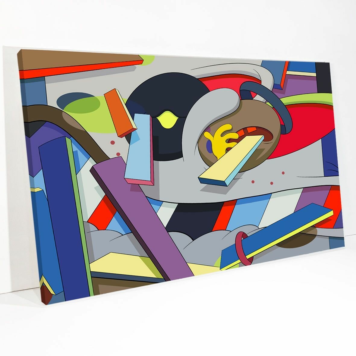 KAWS художник картина "где конец начинает" на холсте 50х70см