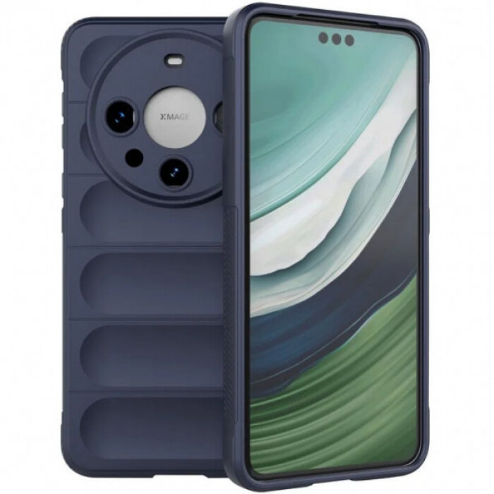 Flex Silicone Противоударный чехол для Huawei Mate 60 Pro с защитой камеры и микрофиброй