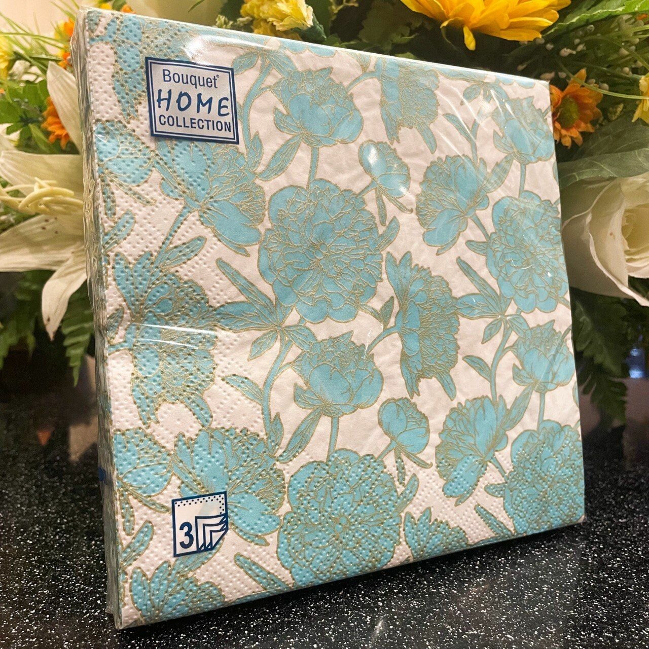 Салфетки Desna "Орнамент в стиле Тиффани", бумажные, с рисунком, 33x33 см, разноцветные