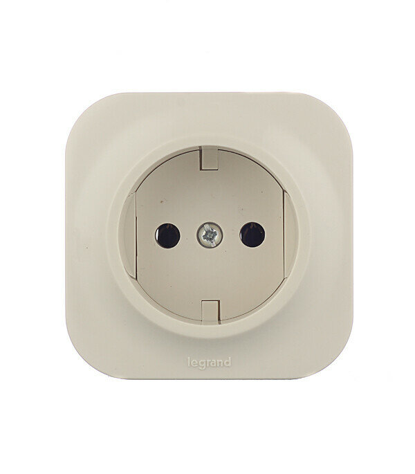 Розетка Legrand Quteo накладная слоновая кость (782240) Legrand 782240