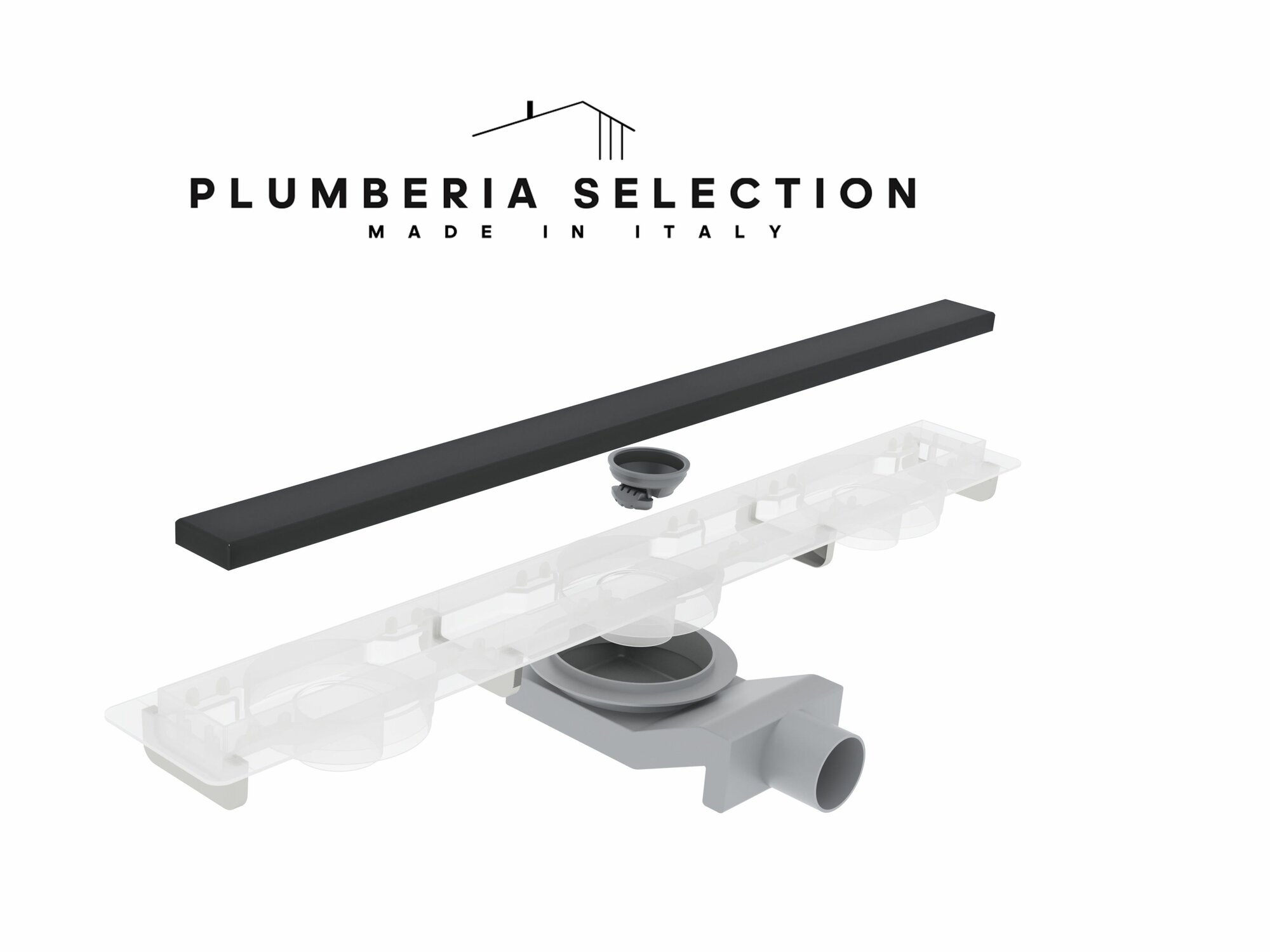 Душевой трап PLUMBERIA SELECTION PSM MODULAR PSM70NO — фото 1