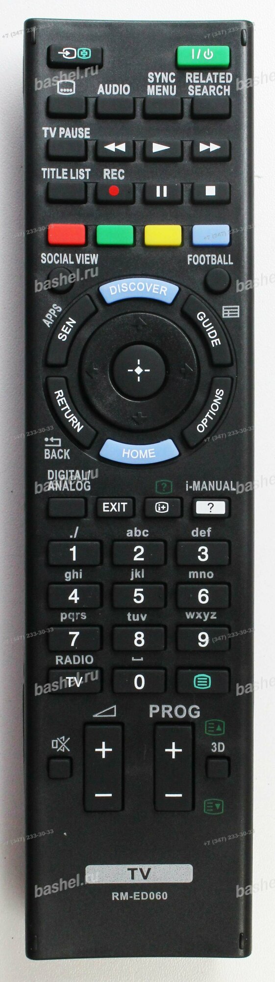 Sony RM-ED060, Пульт ДУ