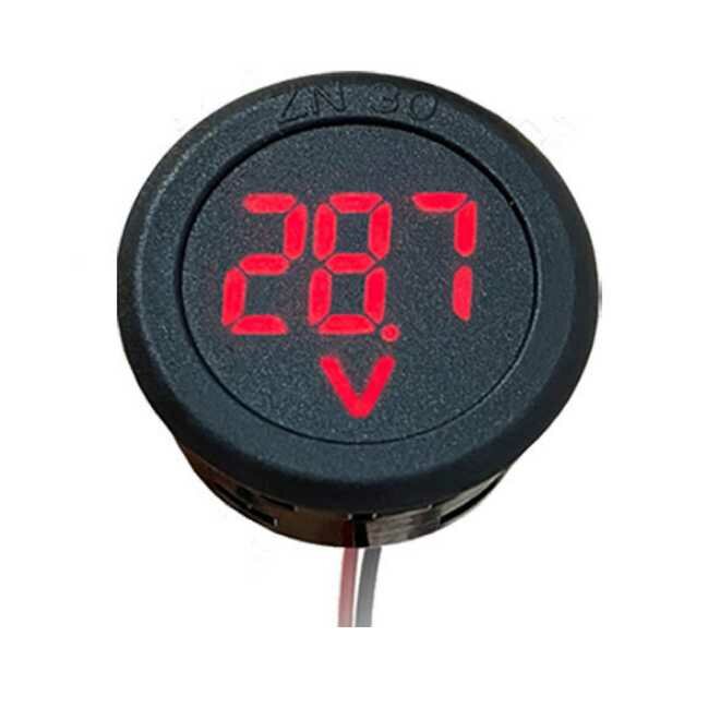 Модуль вольтметра 4-100V, 3х-разрядный, круглый.