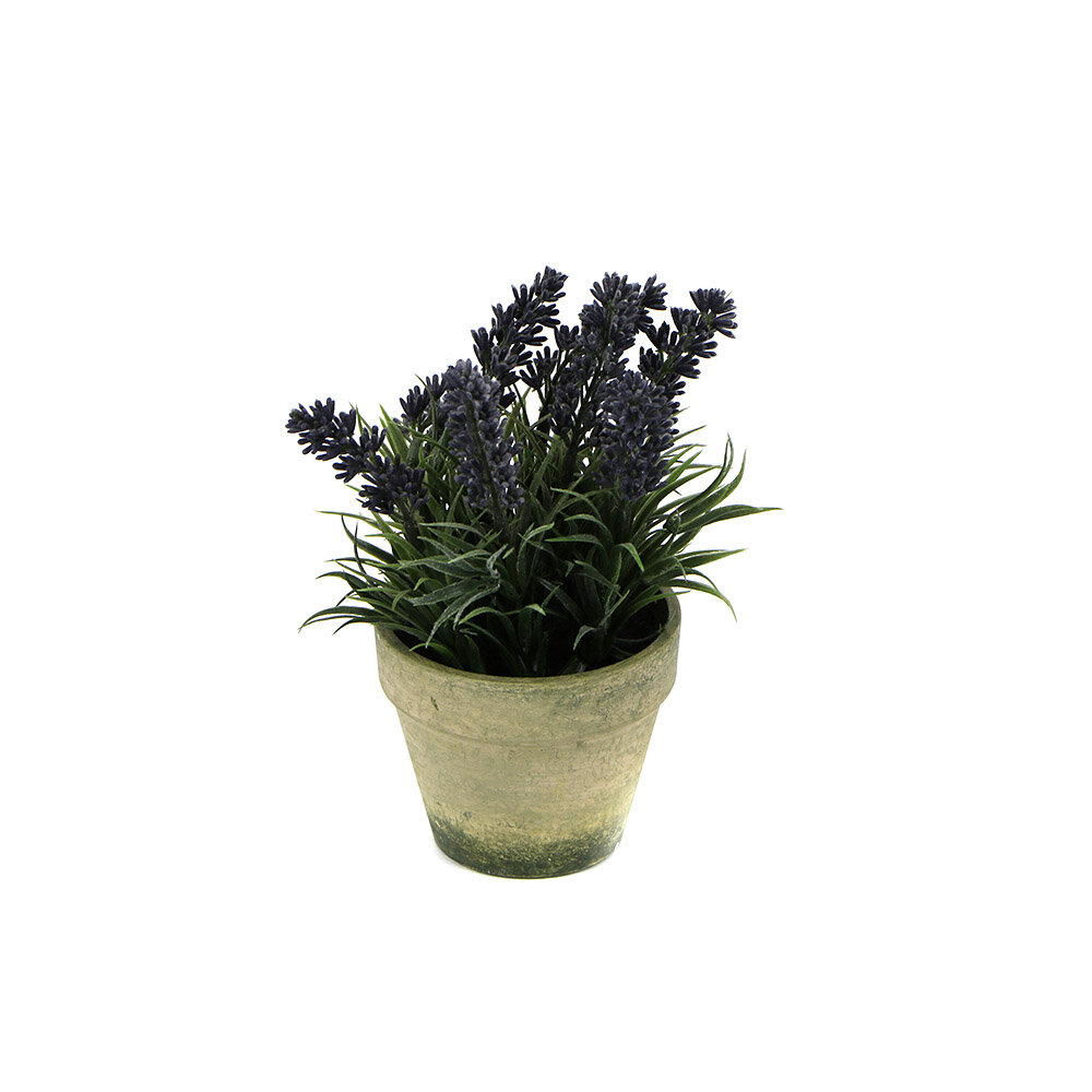 Цветок искусственный в горшке Q&Q "лаванда" арт. 2511070, 47922