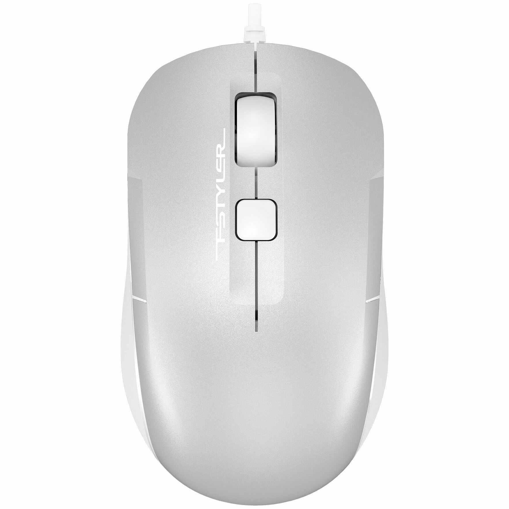 Мышь A4Tech Fstyler FM26S, серебристый/белый (fm26s usb (icy white))