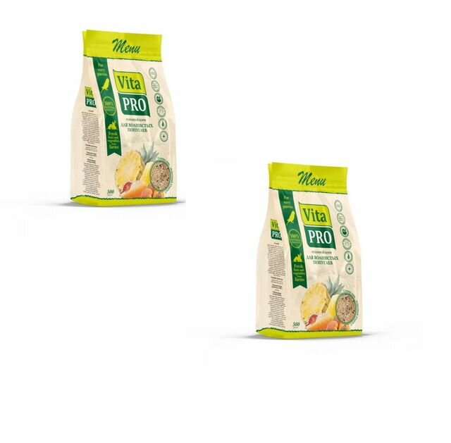 Vita Pro основной корм для волнистых попугаев, 500 гр, 2 уп