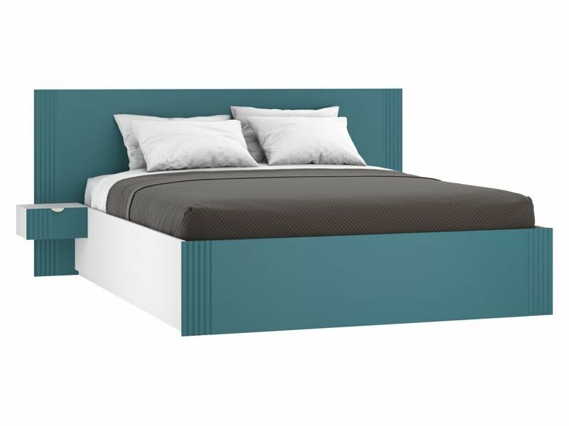 Кровать "Санторини 2" 160х200 Аквамарин